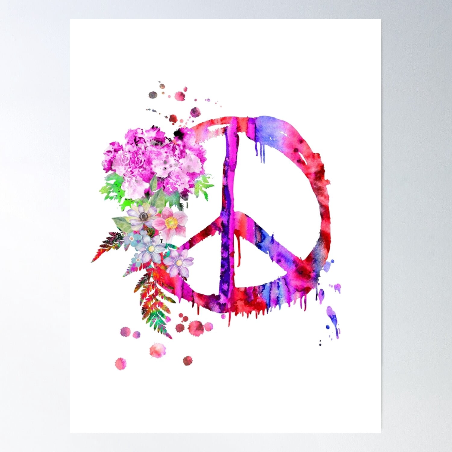 DOPAPRINT Peace Sign Poster Wall Art, Modern Wall Decor NO FRAMED ...