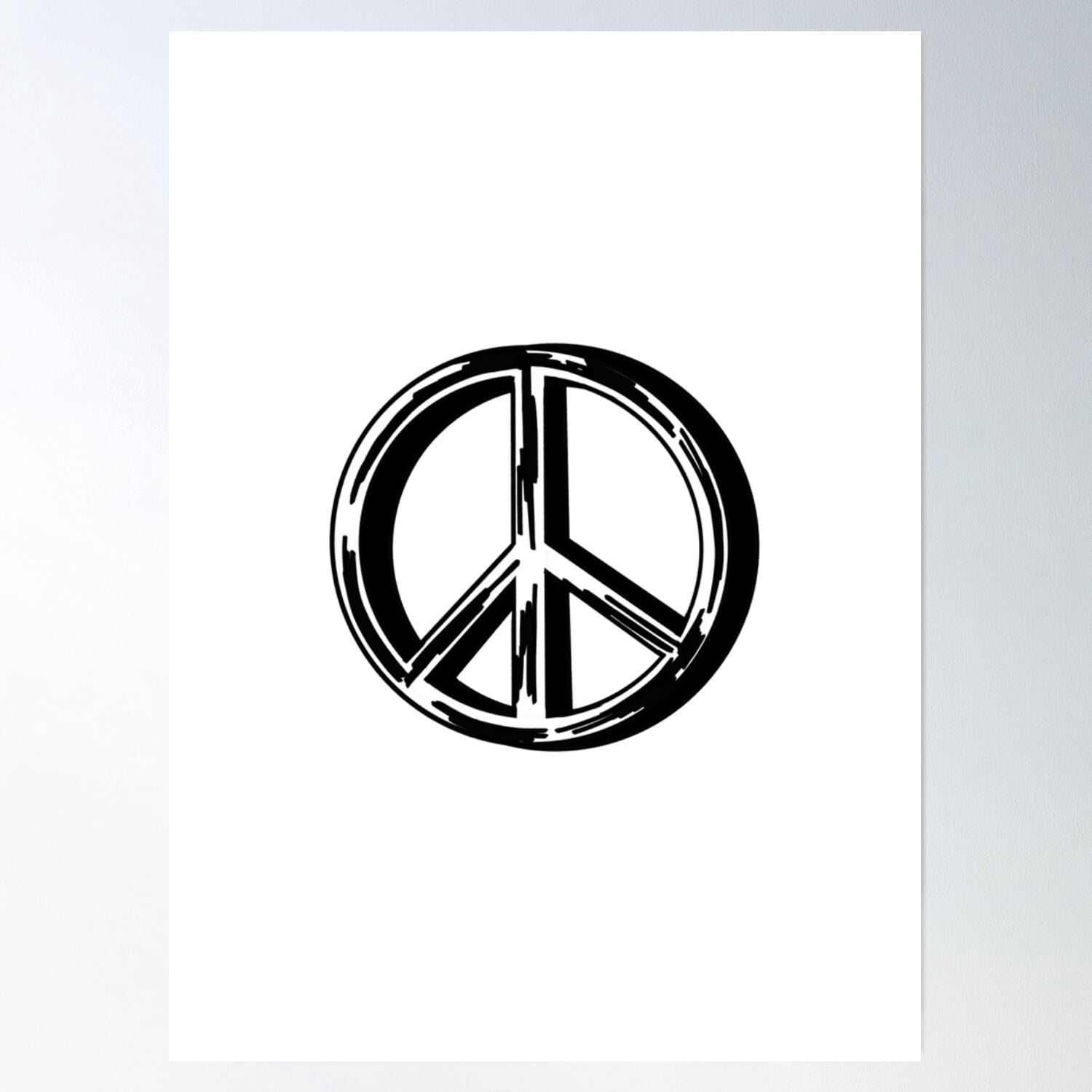 DOPAPRINT Peace Symbol Poster Wall Art, Modern Wall Decor NO FRAMED ...