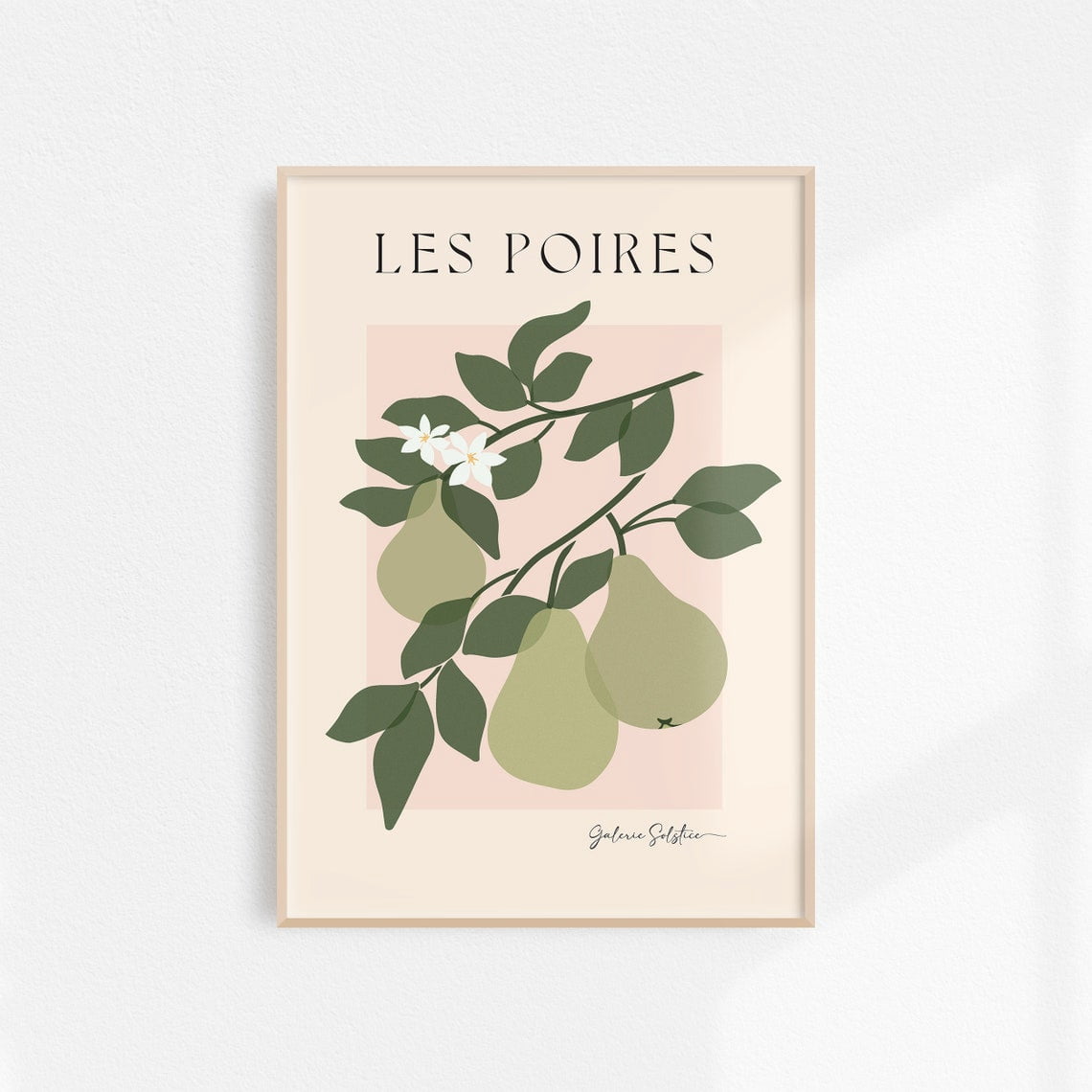 DOPAPRINT Pears Poster Kitchen Wall Art Fall Printable Art, Fruit ...