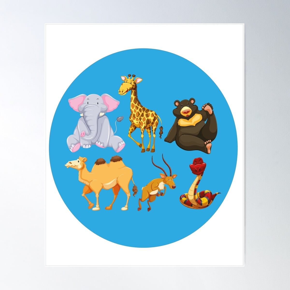 DOPAPRINT Peek-A-Zoo Become A Land,Peek-A-Zoo Become A Water Animal ...