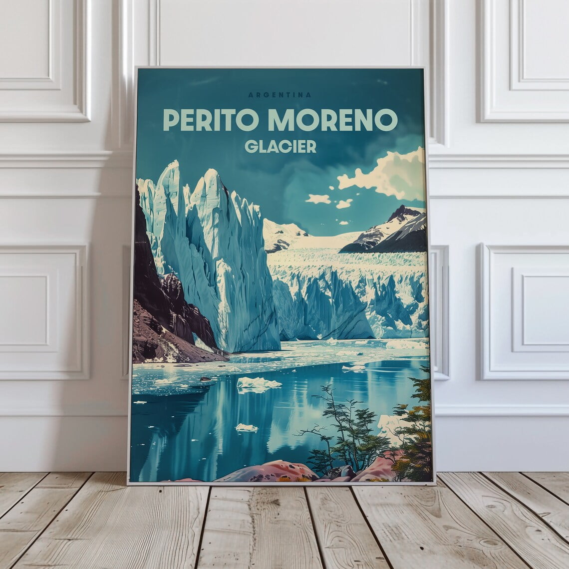 DOPAPRINT Perito Moreno Travel Poster - Stunning Argentina Glacier Wall Art Print - - Home Decor ...