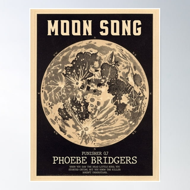 DOPAPRINT Phoebe Bridgers Moon Song Poster Wall Art, Modern Wall Decor ...
