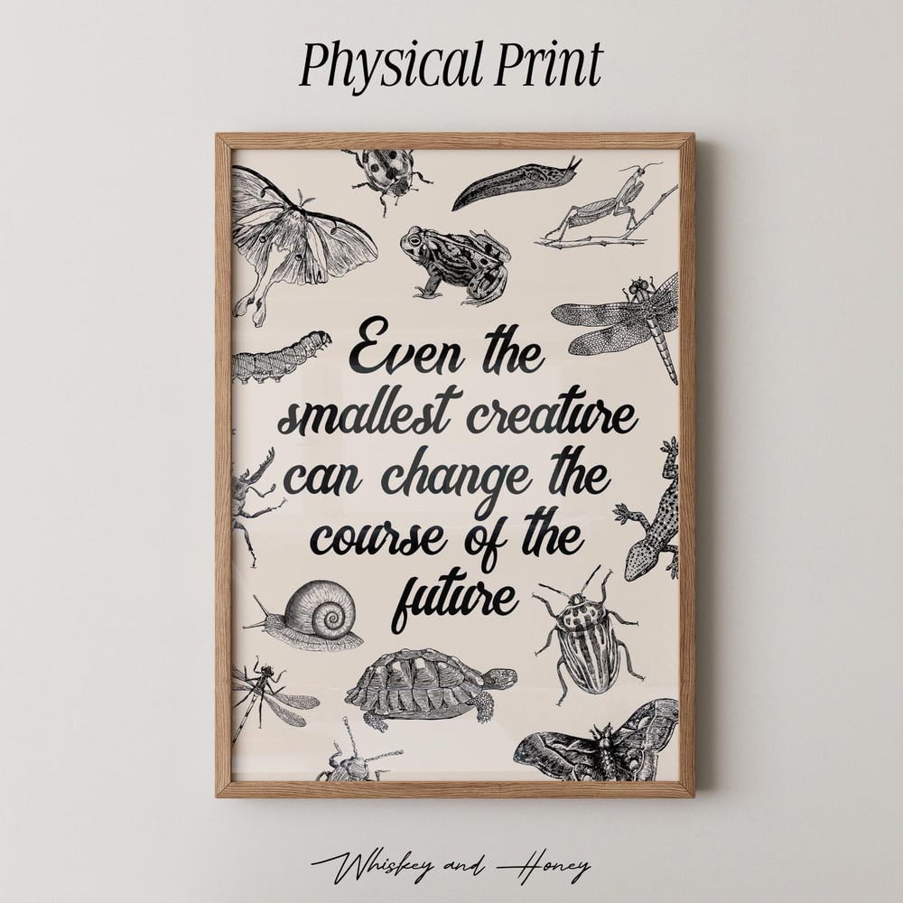 DOPAPRINT Physical Print, Even The Smallest Creatures Poster, LOTR ...