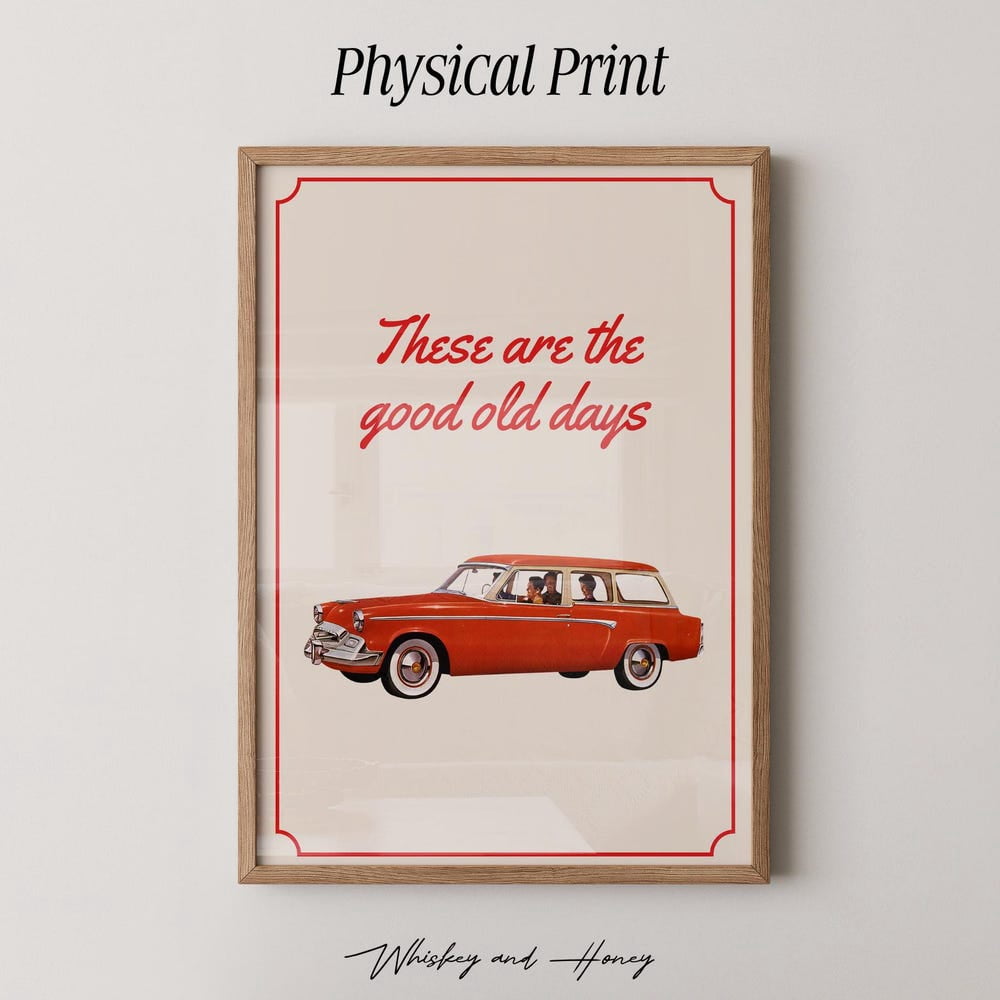 DOPAPRINT Physical Print, The Good Old Days Art Print, Bar Cart Art ...