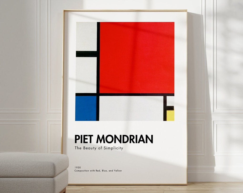 DOPAPRINT Piet Mondrian Bauhaus Poster - Abstract Bauhaus Mondrian ...