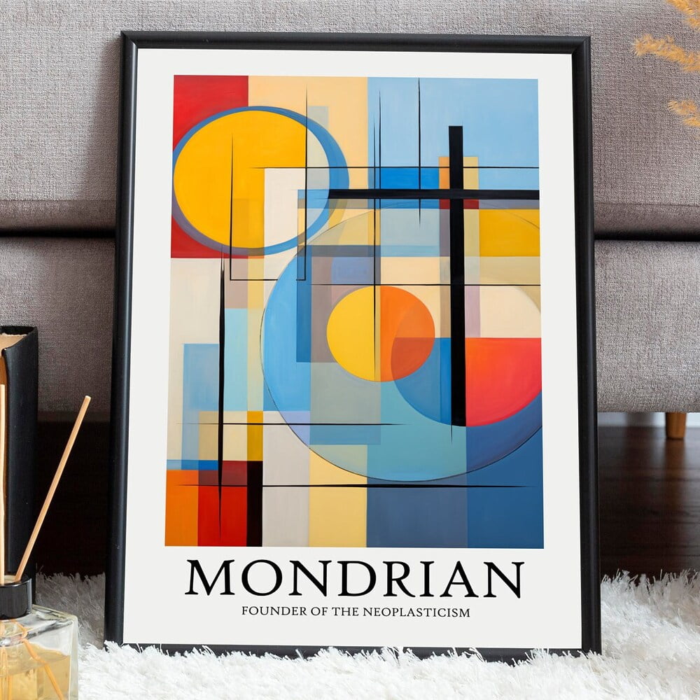 DOPAPRINT Piet Mondrian Poster - Abstract Dutch Wall Art as Piet ...