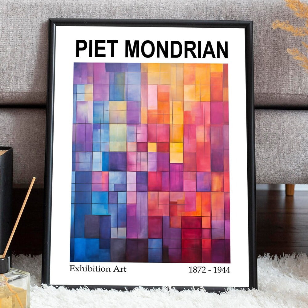 DOPAPRINT Piet Mondrian Poster - Abstract Dutch Wall Art as Piet ...