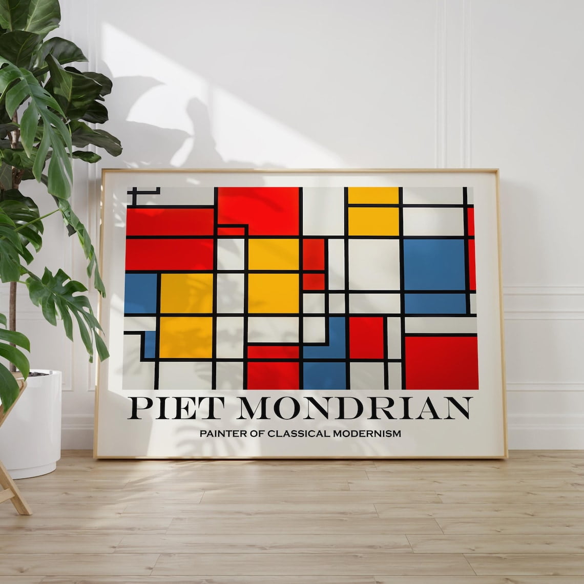 DOPAPRINT Piet Mondrian Poster - Abstract Dutch Wall Art As Piet Mondrian Print - Modern ...