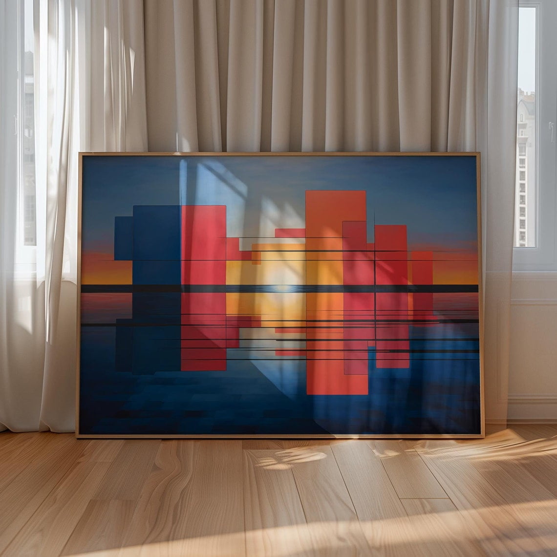 DOPAPRINT Piet Mondrian Poster - Abstract Dutch Wall Art As Piet Mondrian Print - Modern ...