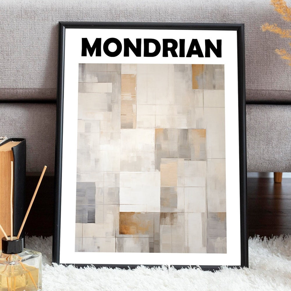 DOPAPRINT Piet Mondrian Poster - Dutch Abstract Wall Art as Piet ...