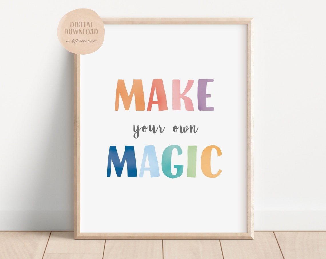 DOPAPRINT Playroom Sign, Montessori Decor, Educational Poster ...