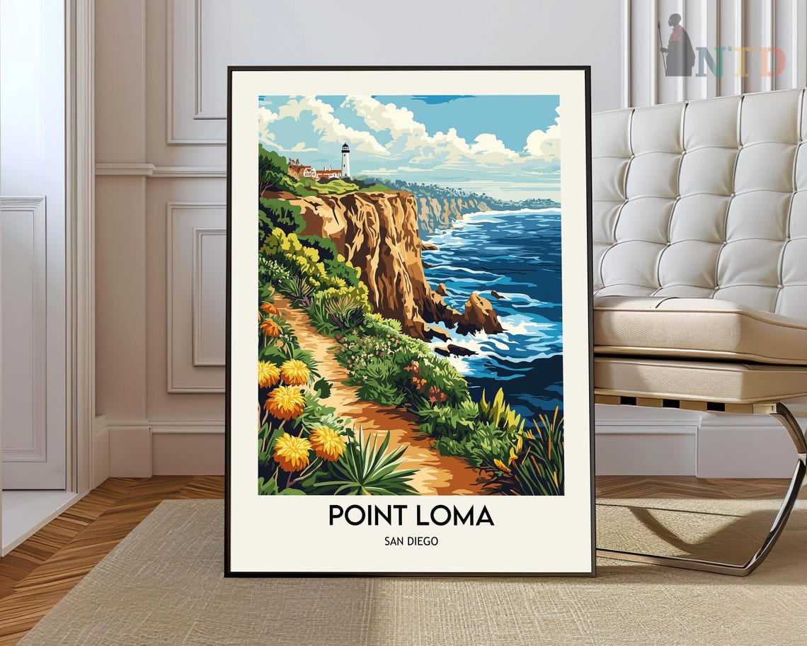 DOPAPRINT Point Loma Print, Point Loma Wall Art, Point Loma Poster ...