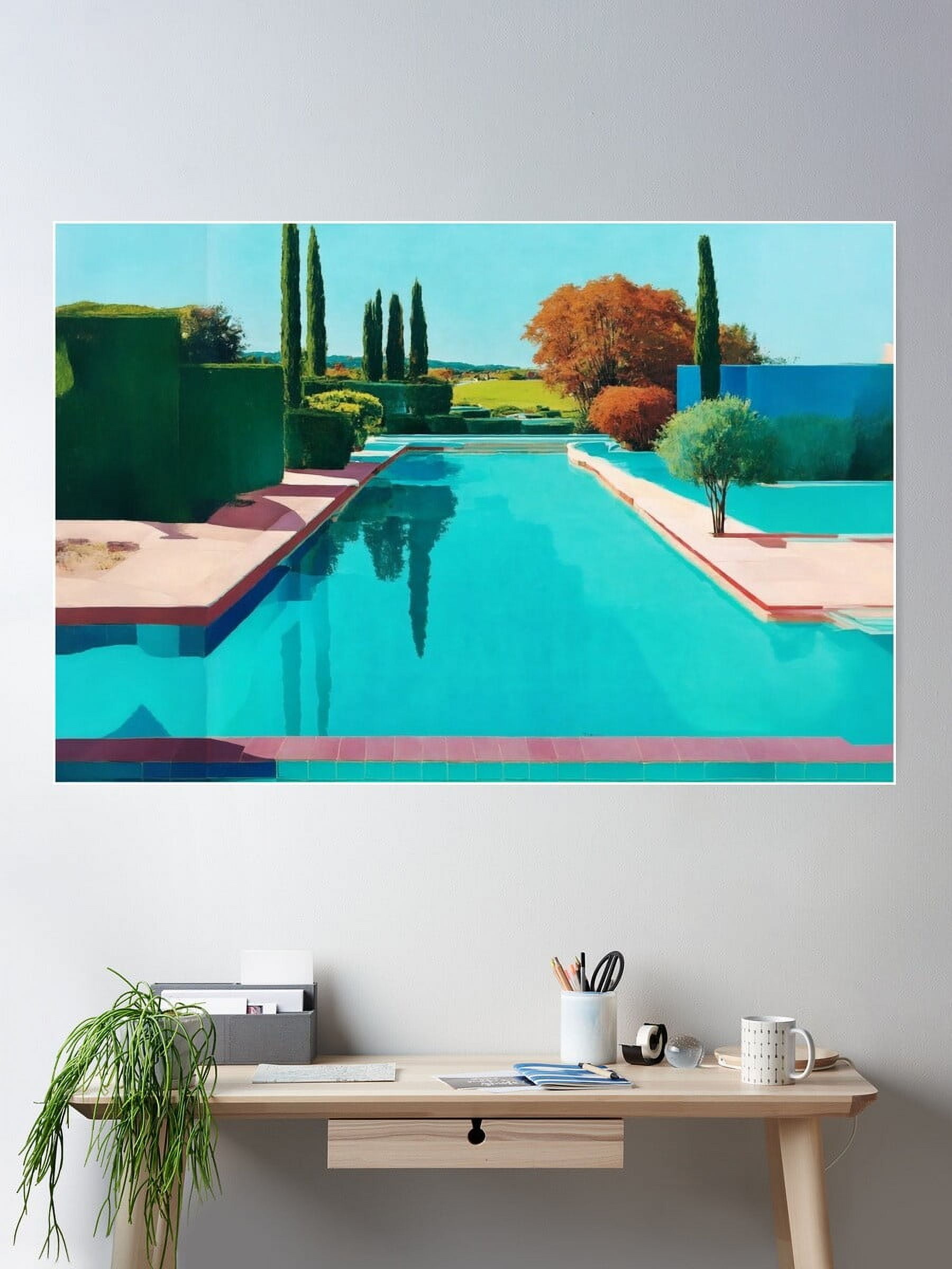 DOPAPRINT Poolside 2 Poster Wall Art, Modern Wall Decor NO FRAMED POSTER, Wall Art Home Decor ...
