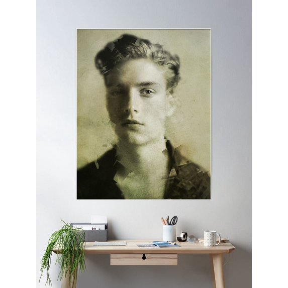 DOPAPRINT Portrait Of A Young Handsome Man Poster Wall Art, Modern Wall ...