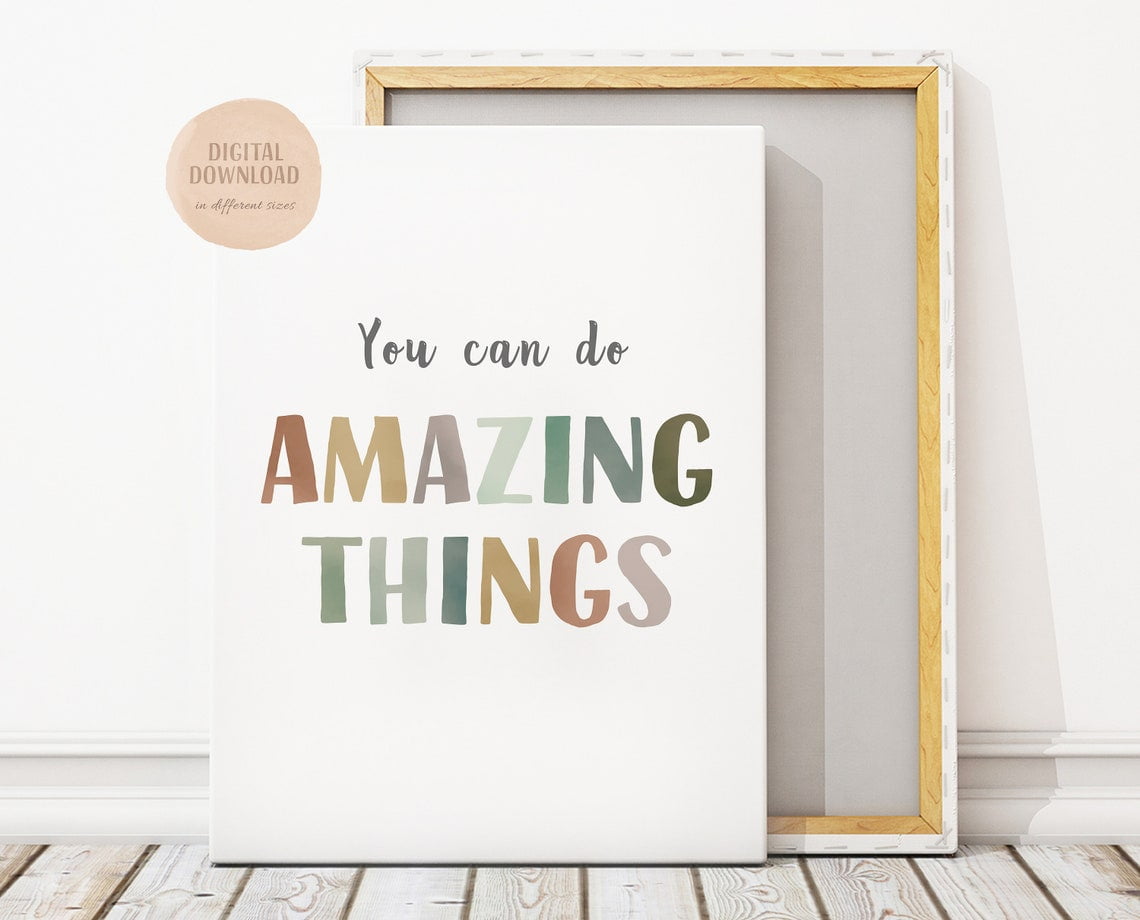DOPAPRINT Positive Affirmation, Classroom Decor, Educational Poster ...