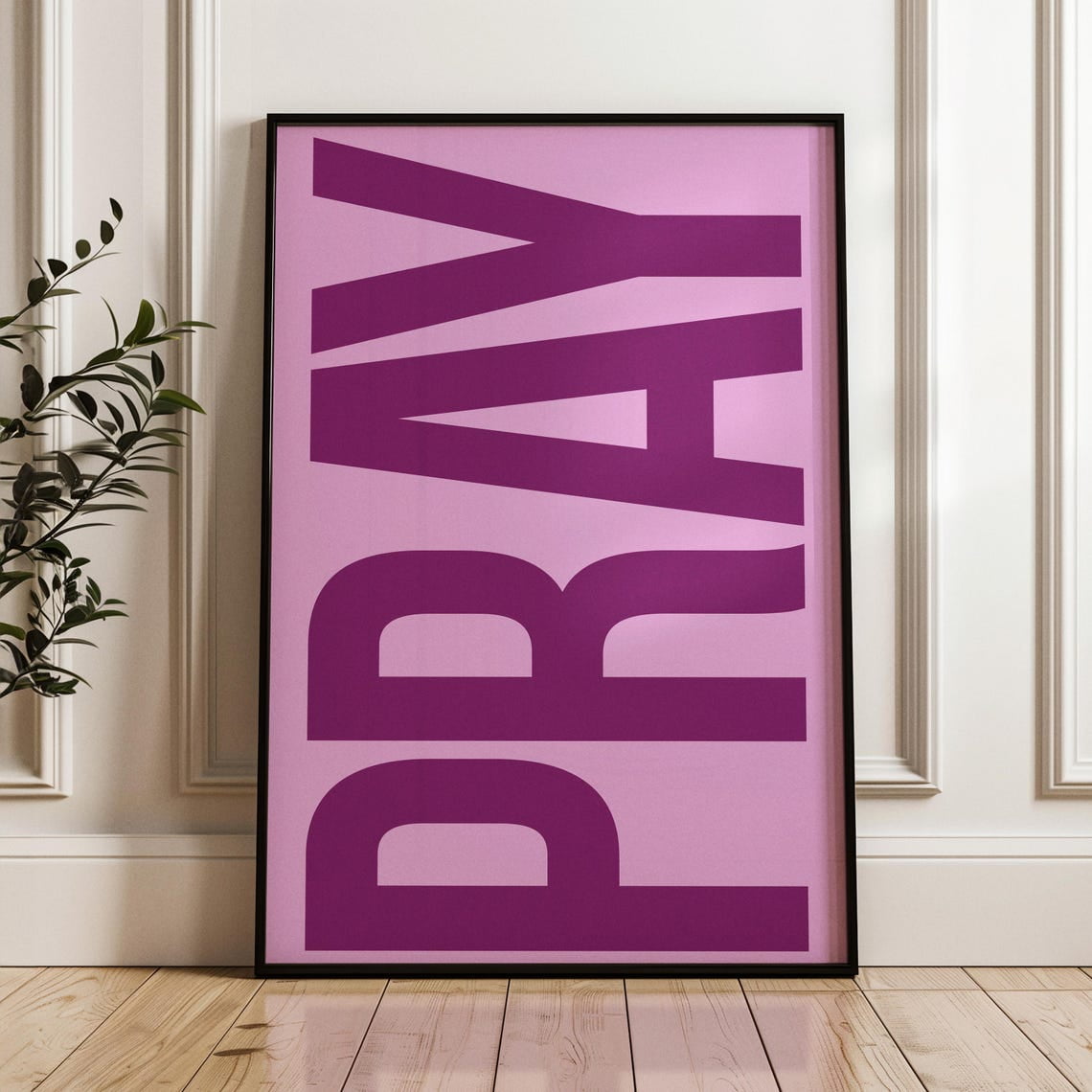 DOPAPRINT Pray Print Jesus Typography Poster Trendy Christian Wall Art ...