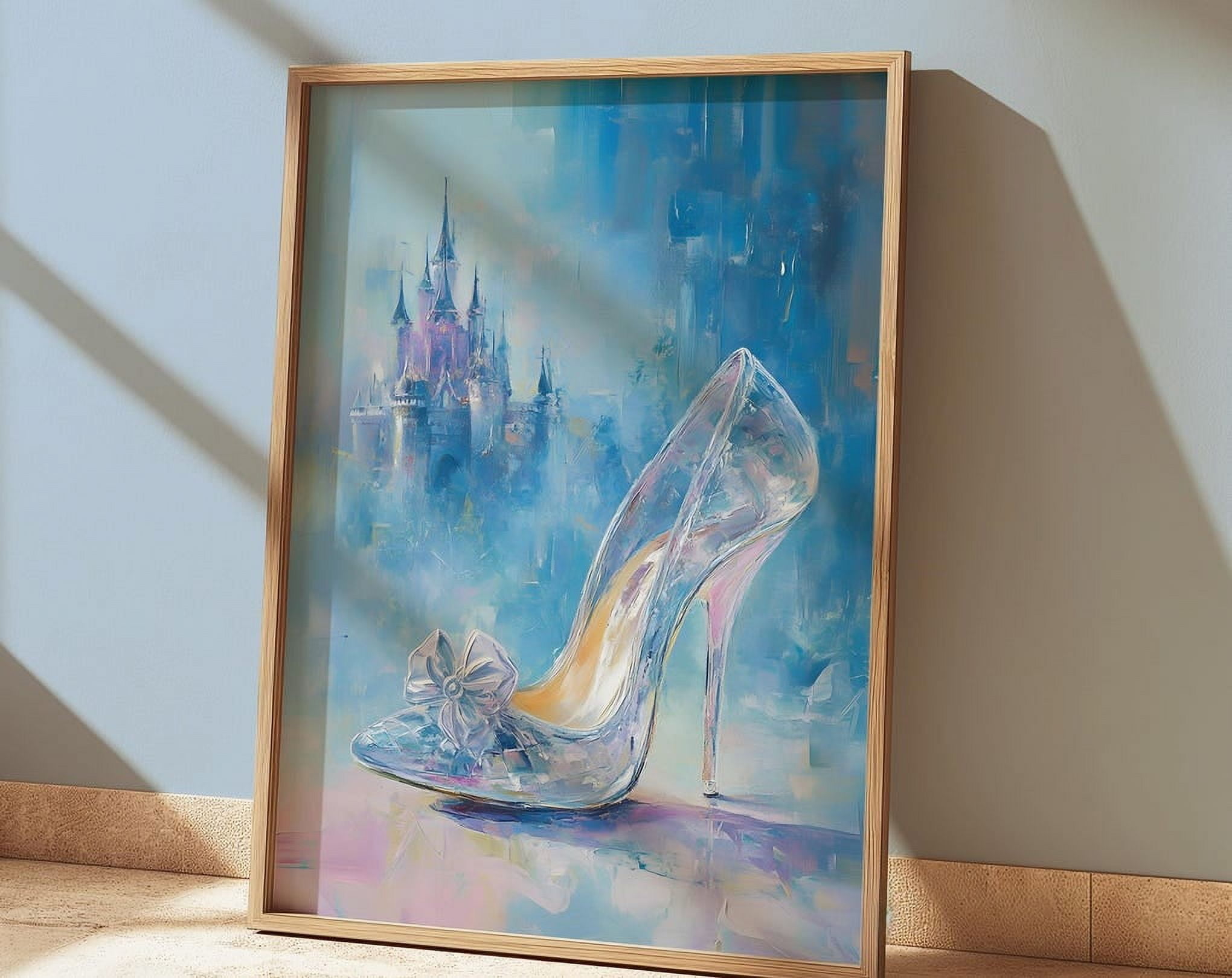 DOPAPRINT Printable Cinderella Glass Slipper Original Oil Paint Style ...