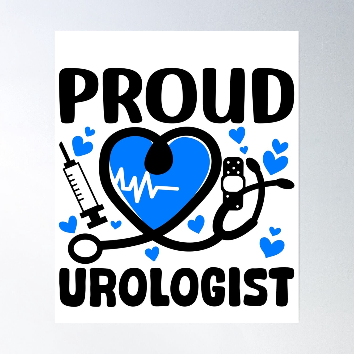 DOPAPRINT Proud Urologist Doctor Urinary System Doctor Poster Wall Art ...