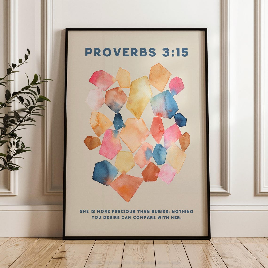 DOPAPRINT Proverbs Poster Print Christian Print Nursery Wall Decor ...