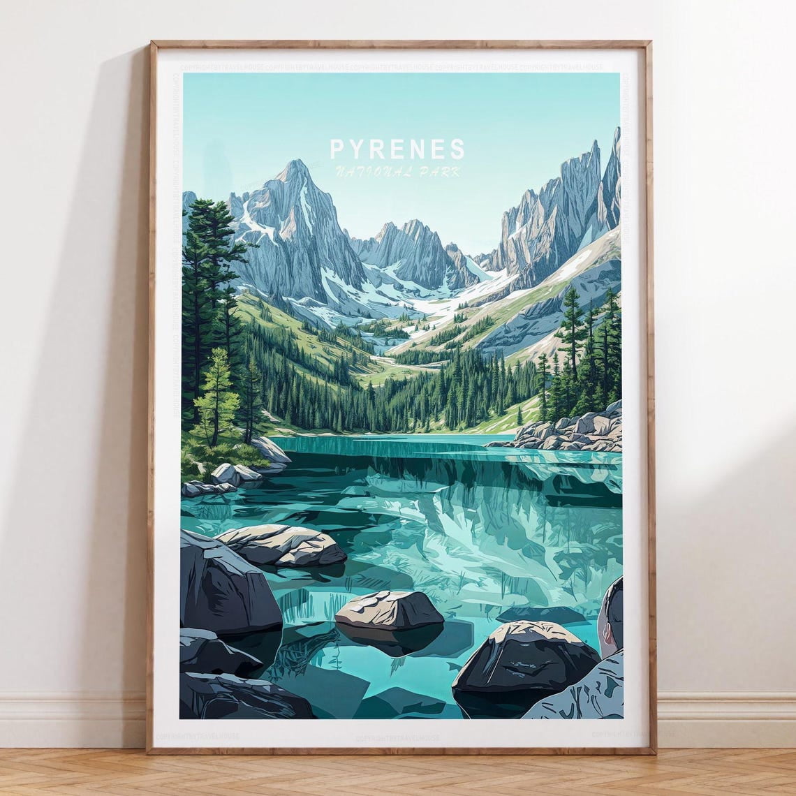 DOPAPRINT Pyrenees National Park Travel Print, National Park Travel ...