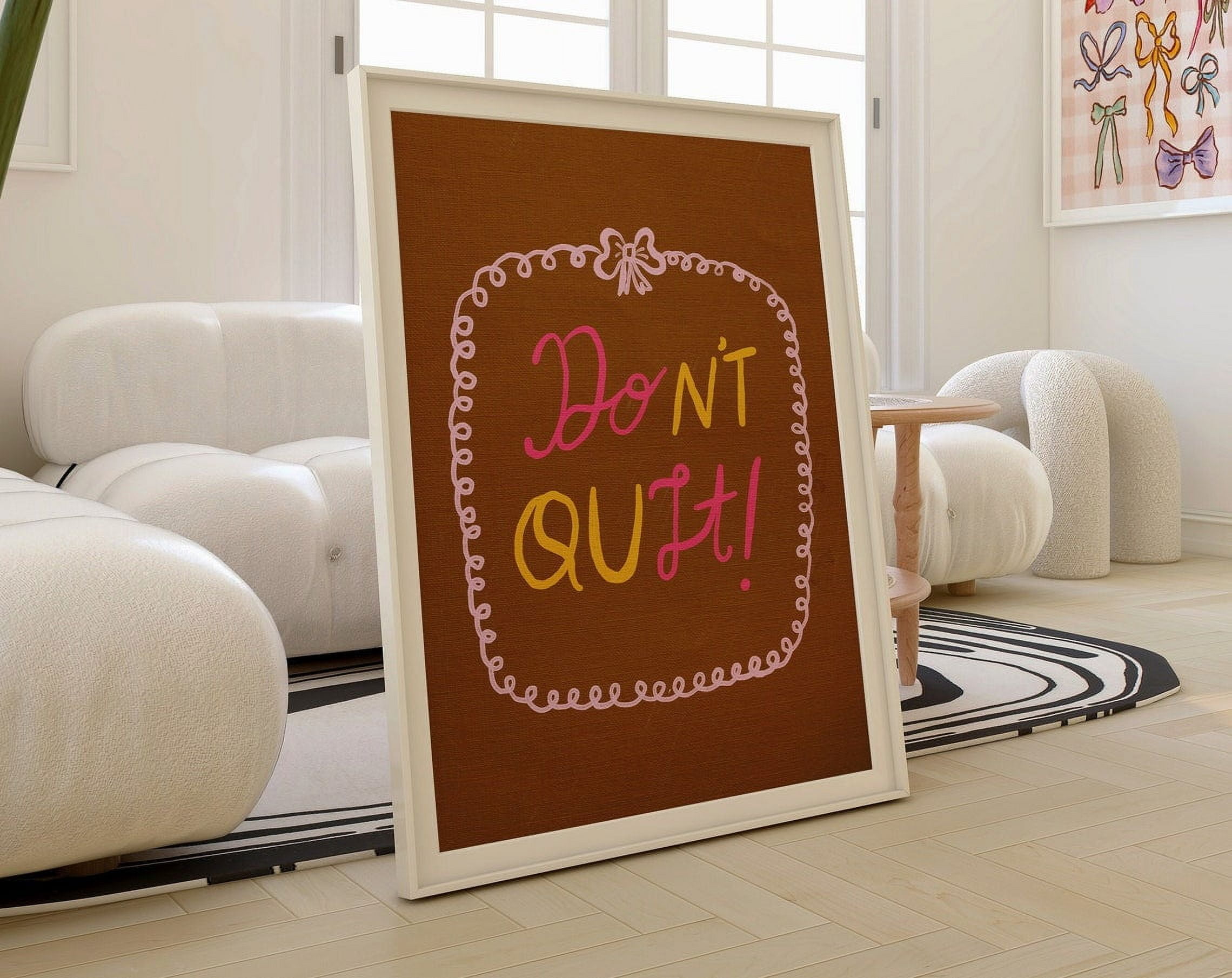 DOPAPRINT Do It Don'T Quit Poster Colorful Print, Coquette Room Decor ...