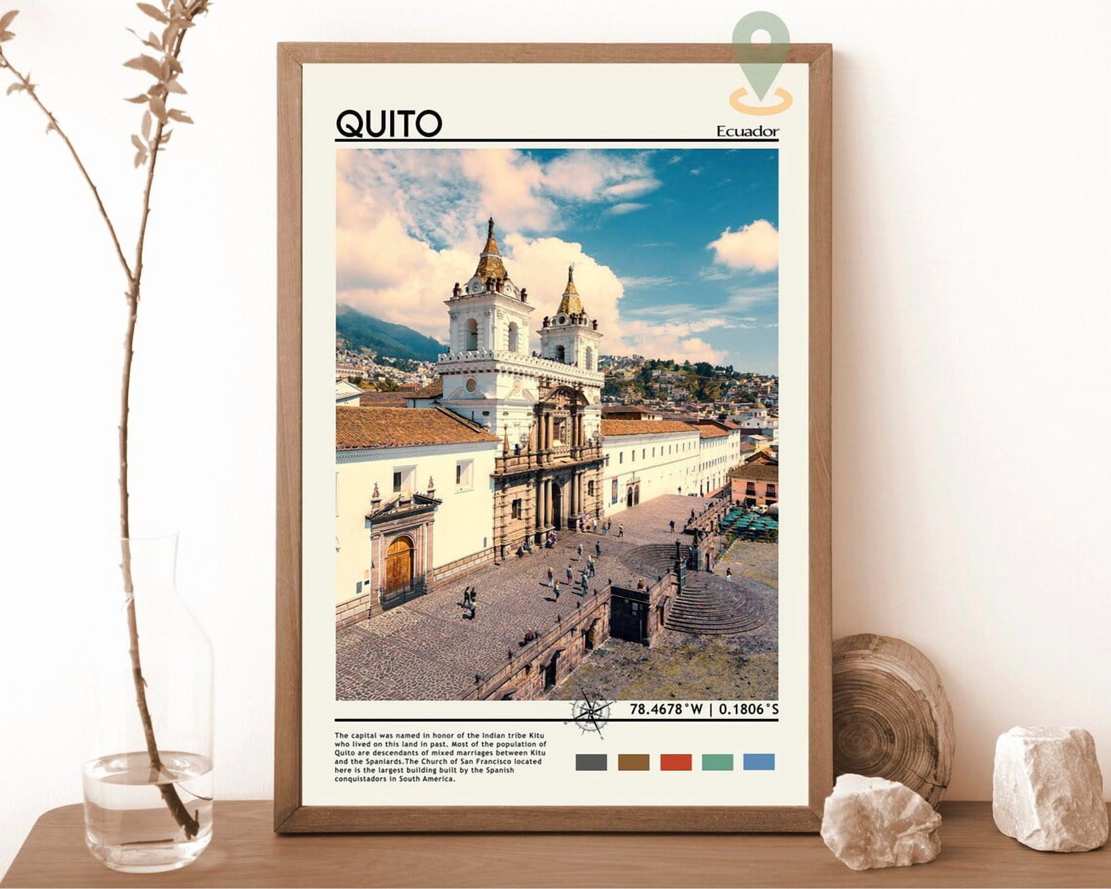 DOPAPRINT Quito Print, Vintage Poster, Quito Wall Art, Quito Poster ...