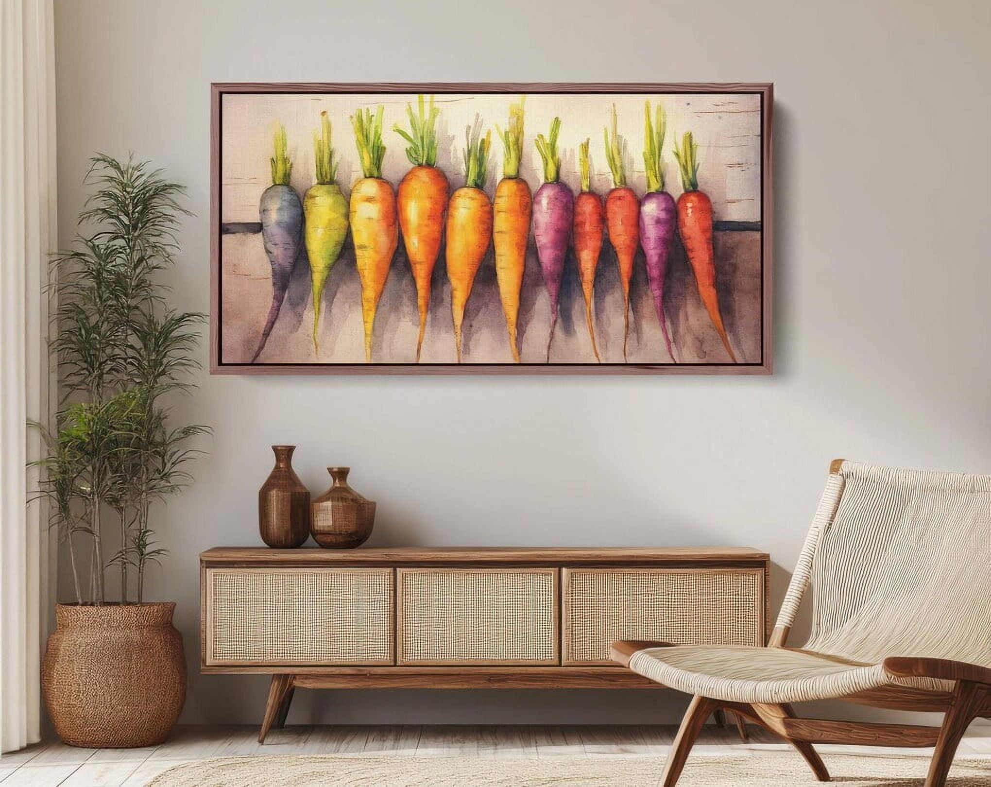 DOPAPRINT Rainbow Carrots, Barn Print, Food Art, Kitchen Decor, Dining ...