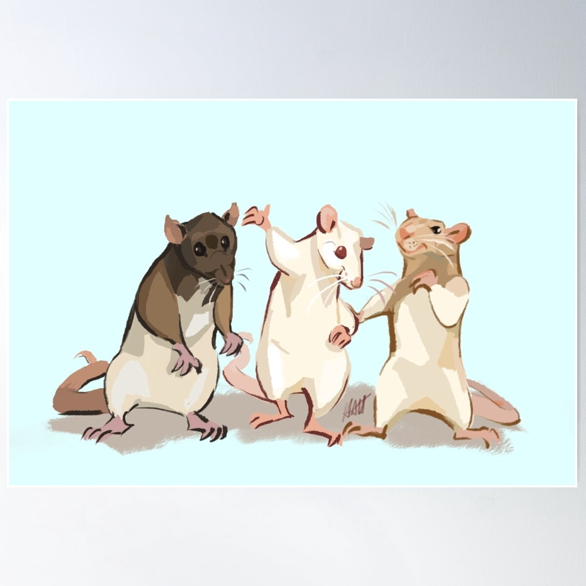 DOPAPRINT Rat Squad Poster Wall Art, Modern Wall Decor NO FRAMED POSTER ...