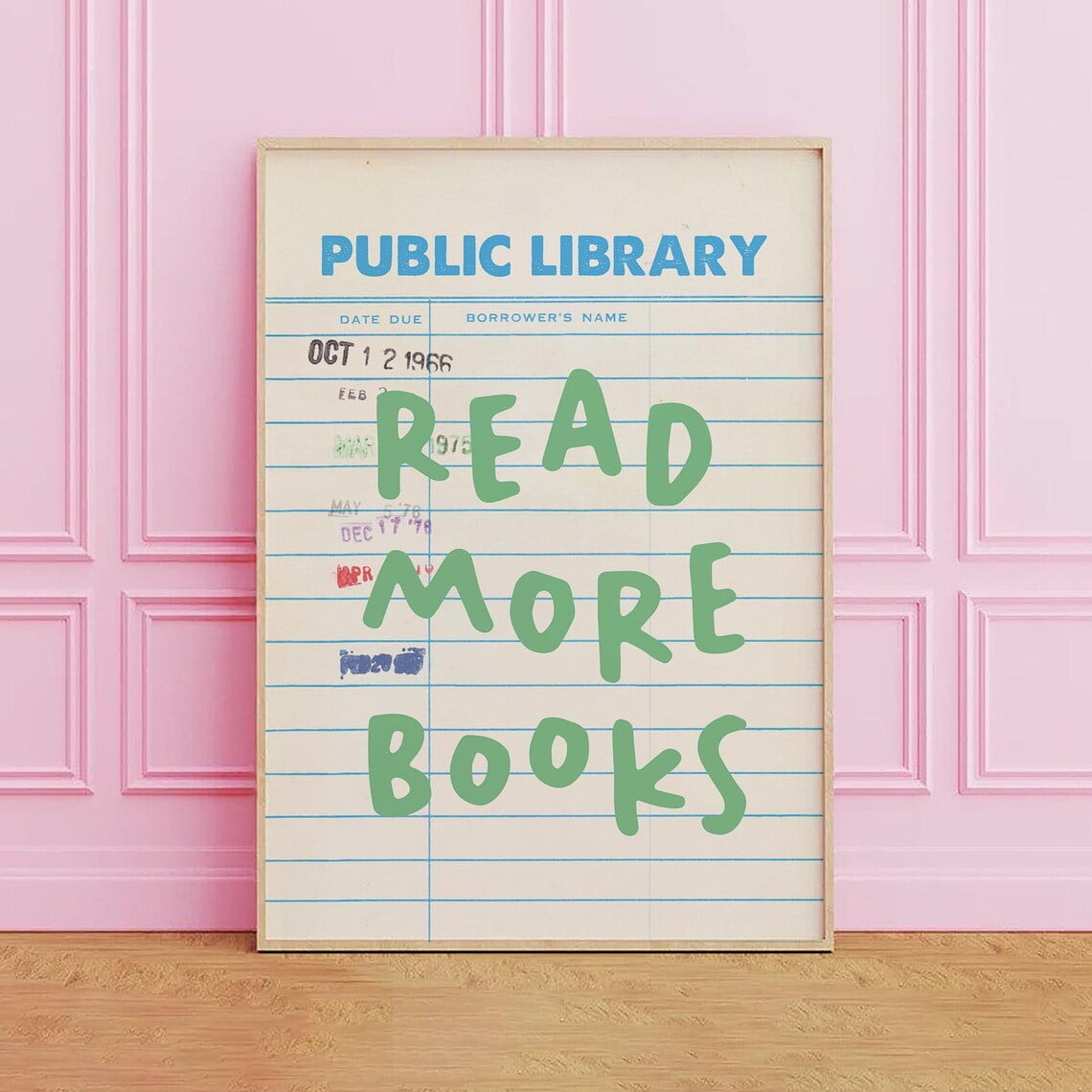 DOPAPRINT Read More Books Print, Art, Cute Library Decor, Trendy ...
