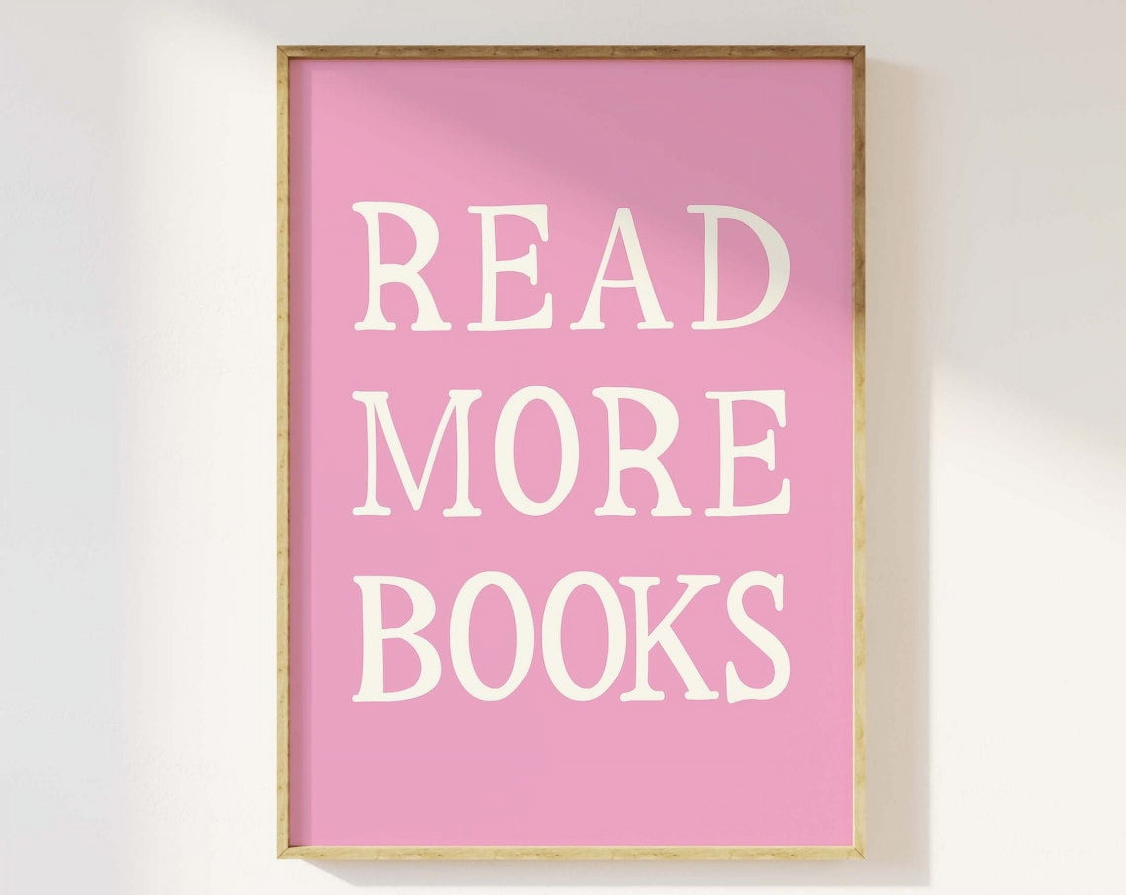 DOPAPRINT Read More Books Print, Art, Cute Library Decor, Trendy ...