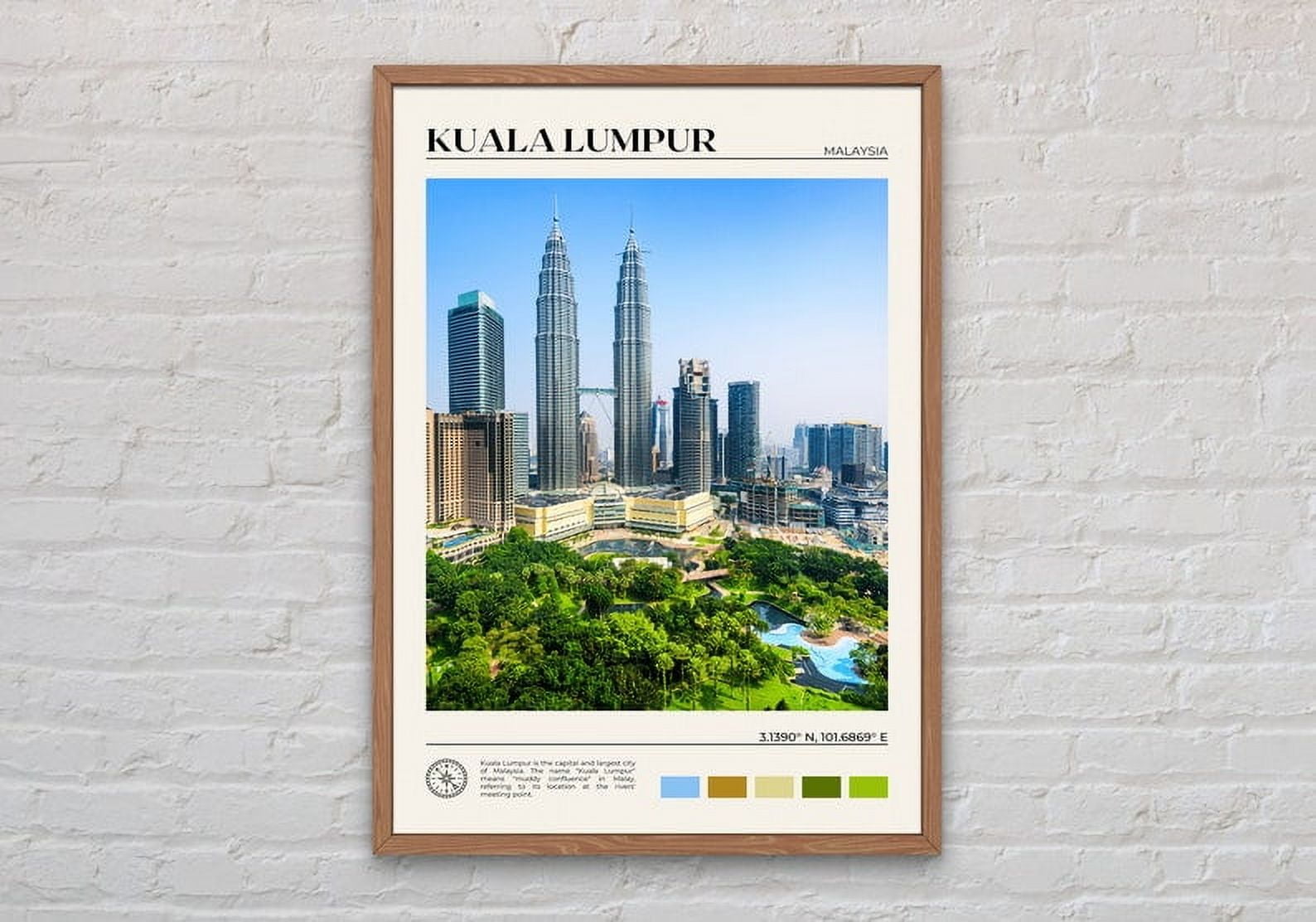 DOPAPRINT Real Photo, Kuala Lumpur Print, Kuala Lumpur Wall Art, Kuala ...