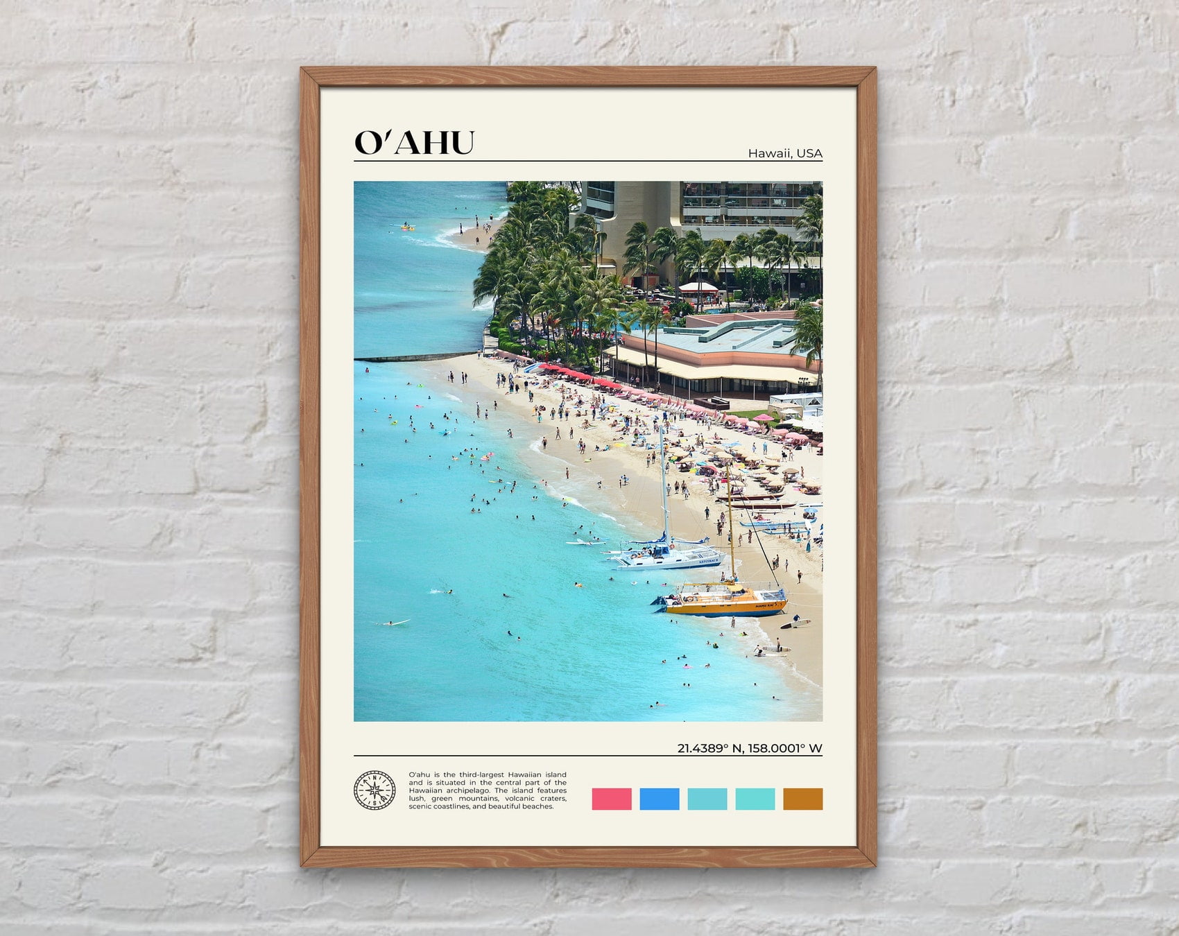 DOPAPRINT Real Photo, Oâ€˜ahu Print, Oâ€˜ahu Wall Art, Oâ€˜ahu Poster ...