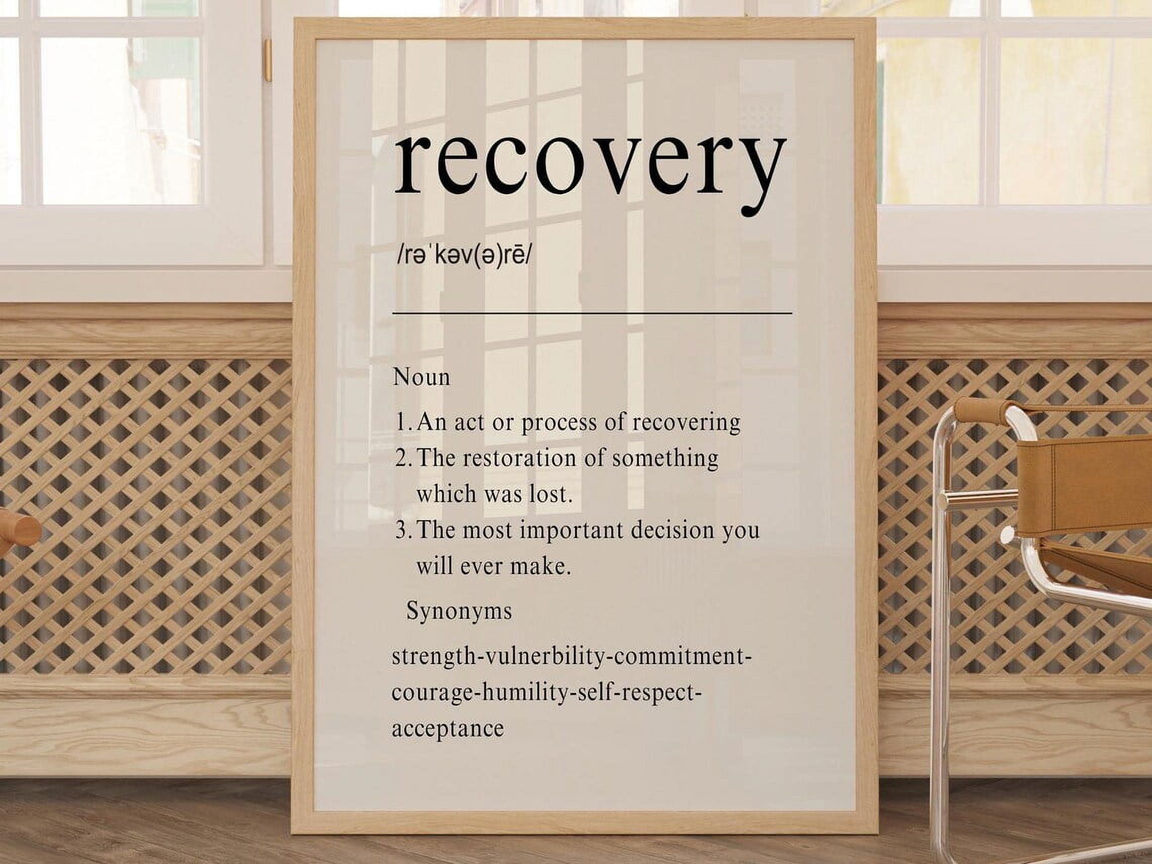 DOPAPRINT Recovery Print Recovery Poster Definition Print Recovery Sign ...