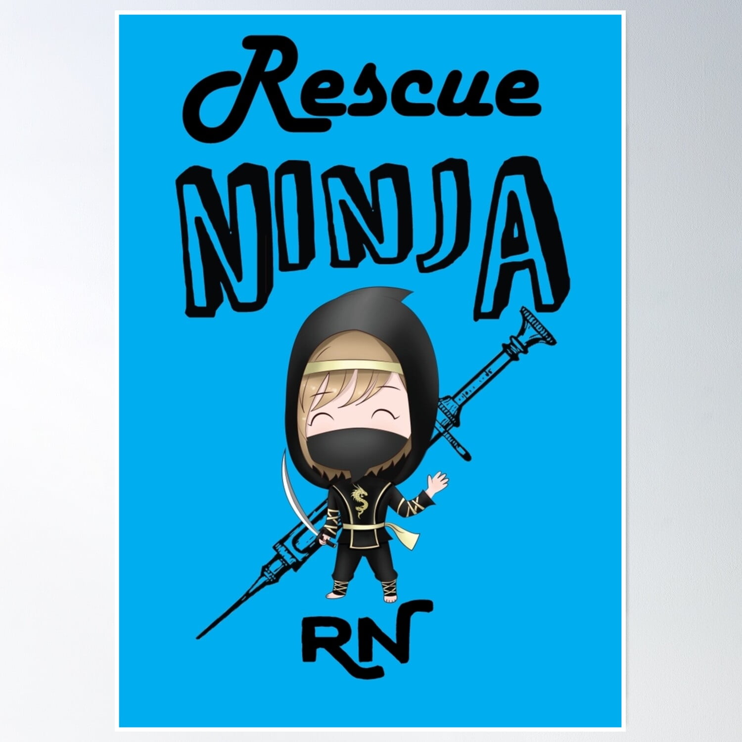 DOPAPRINT Rescue Ninja Rn - Men -Nurse Nursing Lvn Lpn Nurse ...