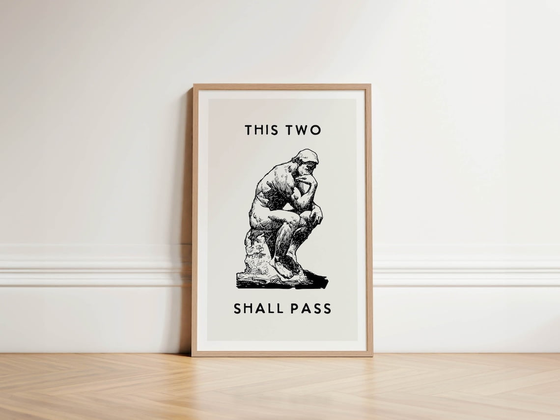 DOPAPRINT Retro Funny Bathroom Print Funny Bathroom Wall Art Bathroom ...