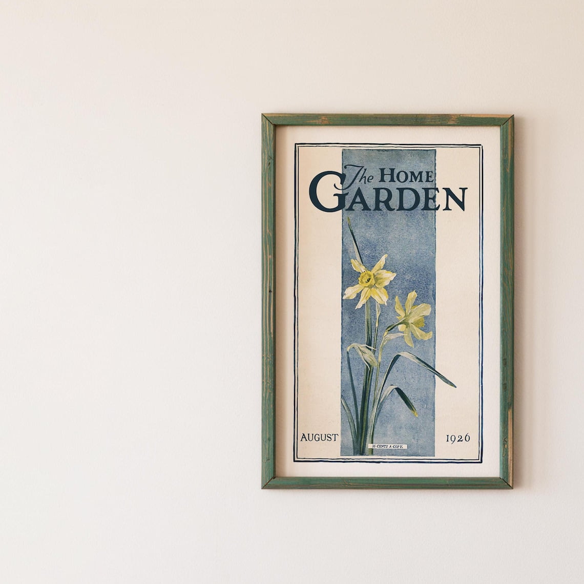 DOPAPRINT Retro Garden Art Flower Print Vintage Garden Poster Kitchen ...