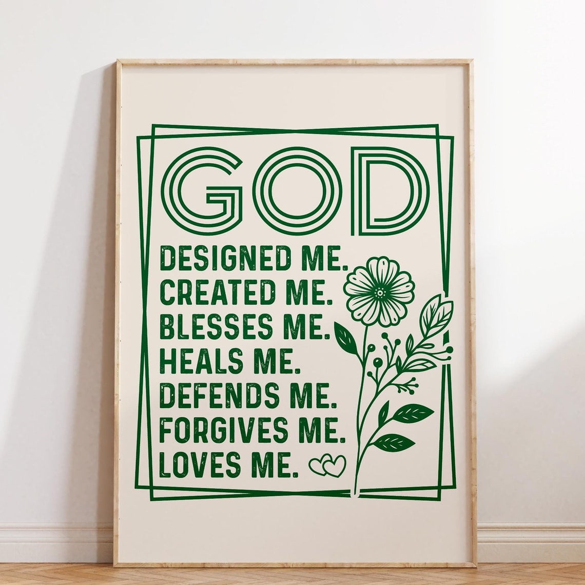 DOPAPRINT Retro God Print, Christian Wall Art, Christian Poster, Wall ...