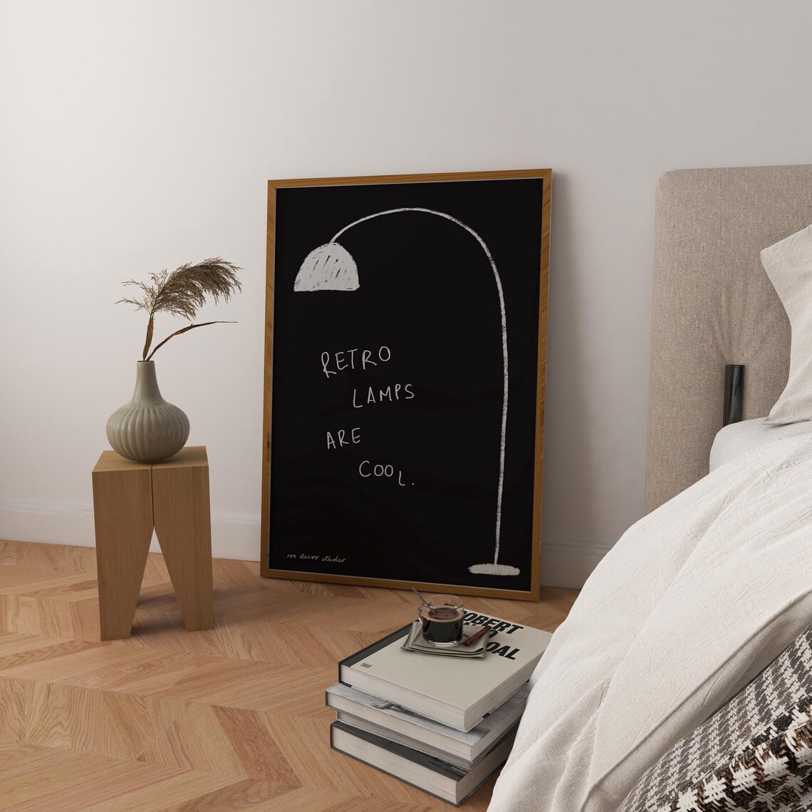 DOPAPRINT Retro Lamps Are Cool Print 2 Art Poster, Bar Coffee Shop ...