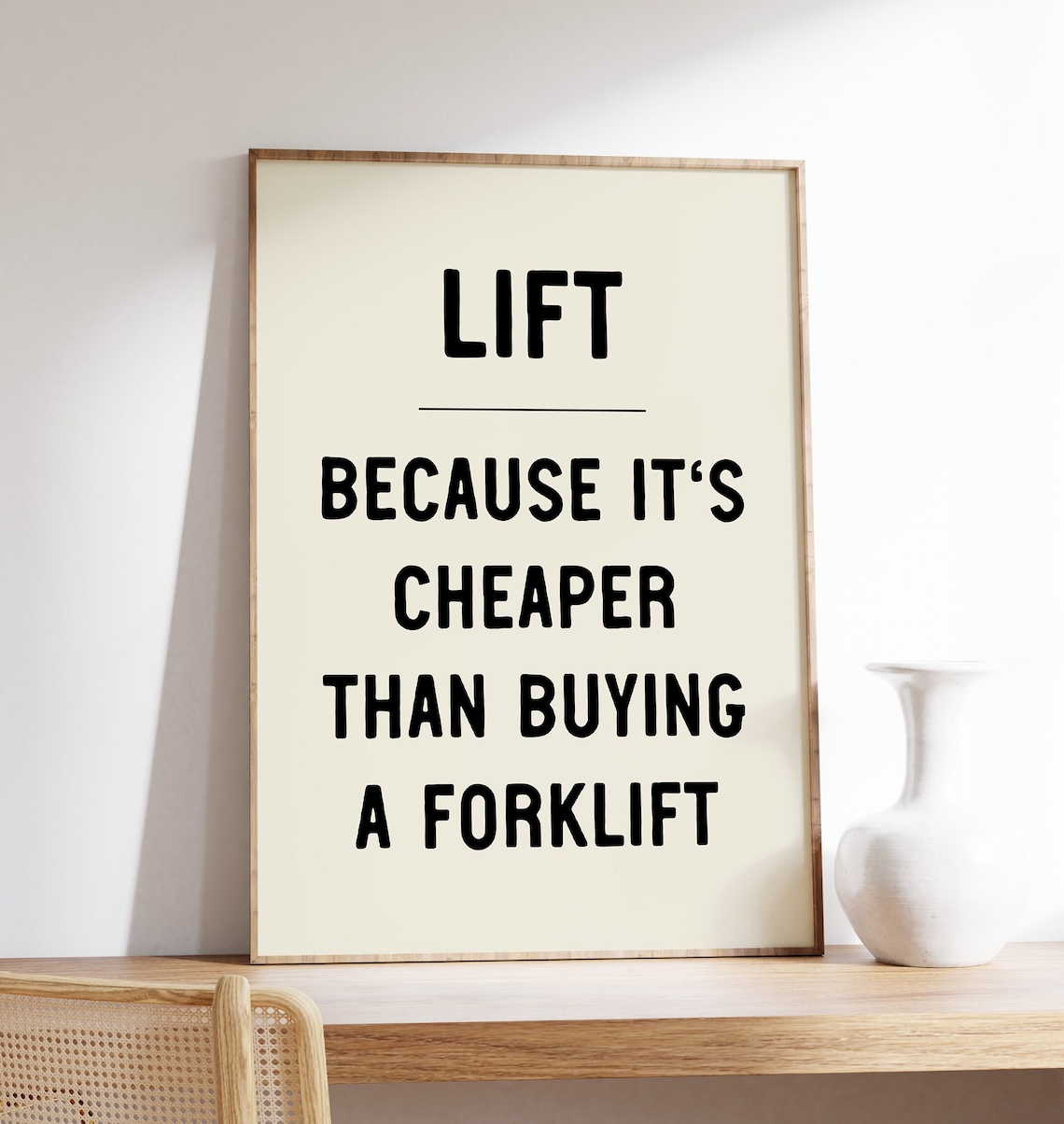 DOPAPRINT Retro Lifting Poster, Gym Workout And Exercise Room Art ...
