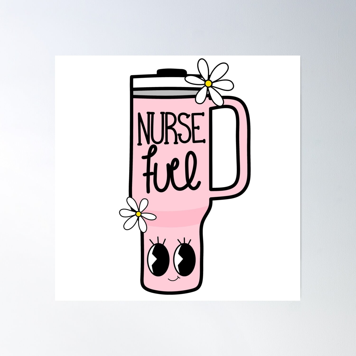 DOPAPRINT Retro Nurse Pink And Blue / Nurse Fuel / Coffee / Daisy ...