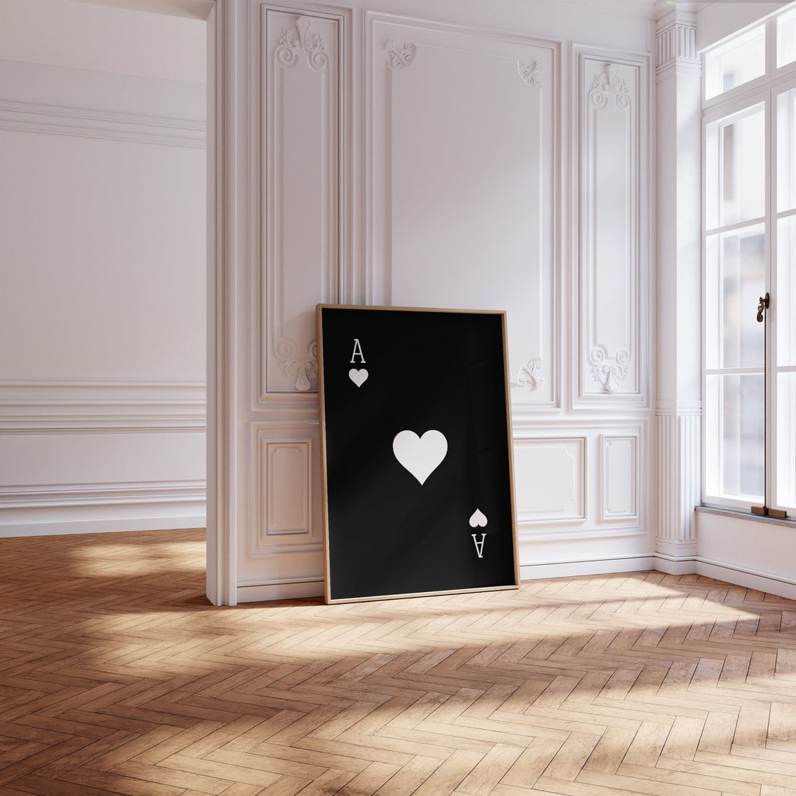 DOPAPRINT Retro Playing Card Poster, Black And White Wall Art, Trendy ...