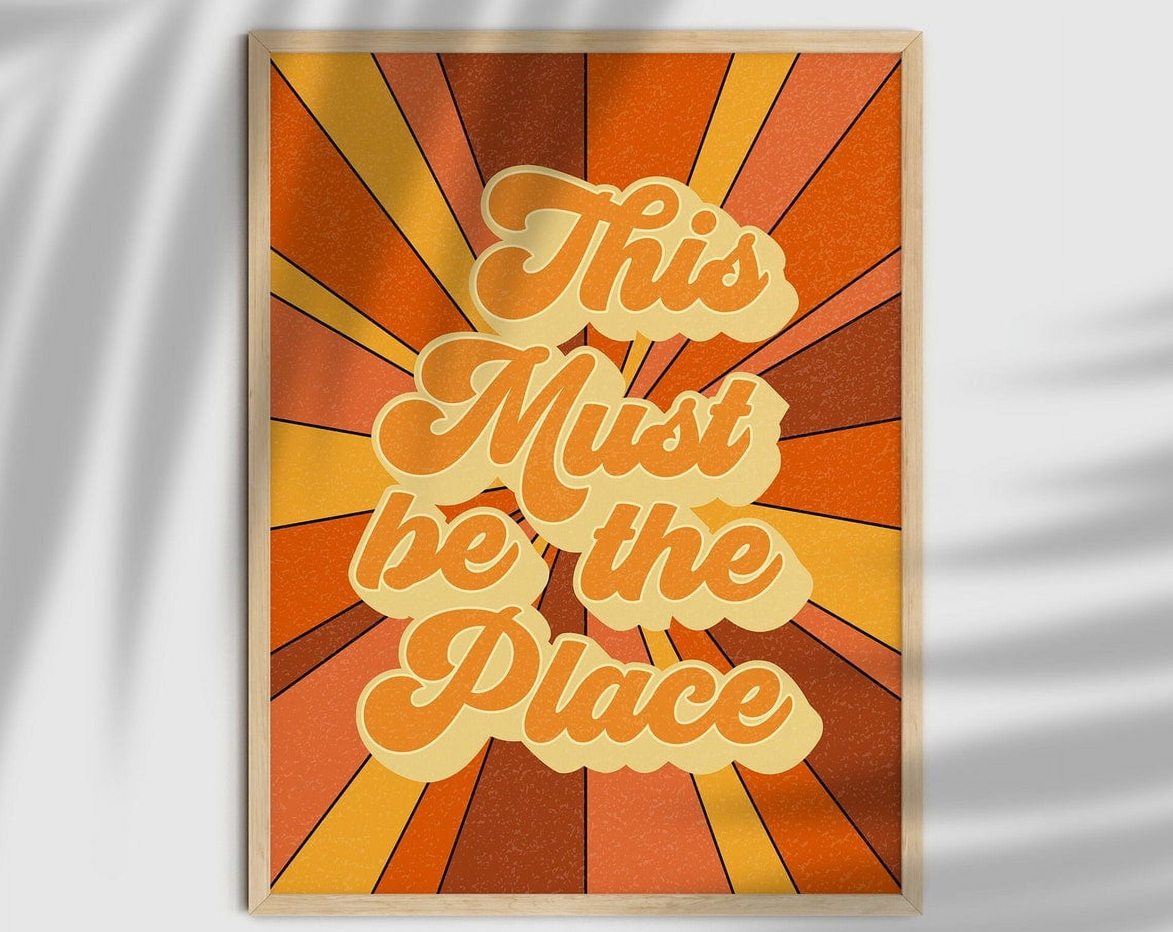 DOPAPRINT Retro Quote Print, Vintage 70S Decor, Retro 70S Home Decor ...