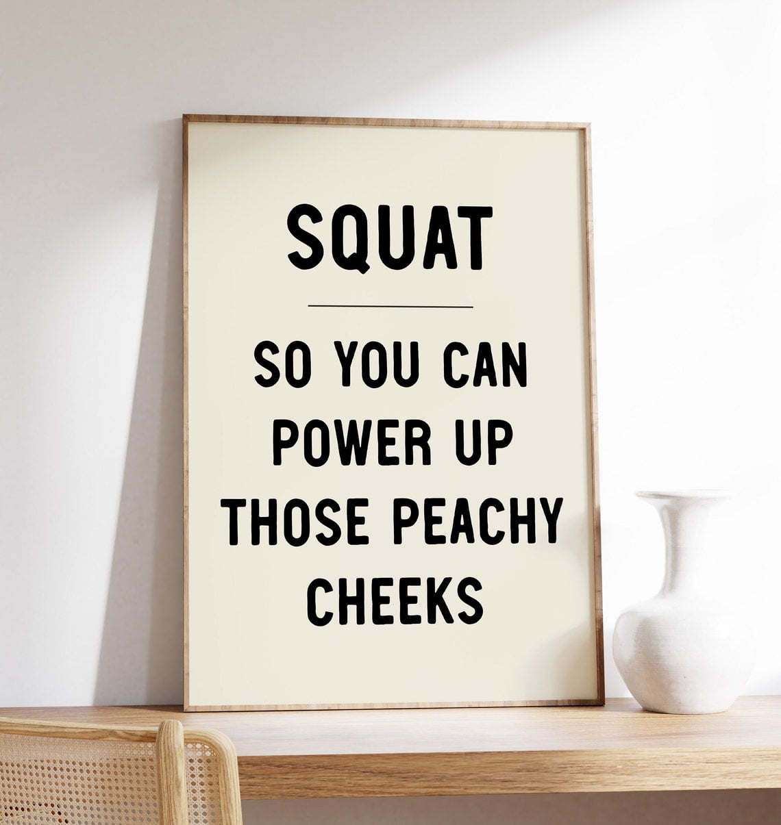 DOPAPRINT Retro Squat Exercise Print, Gym Decor, Gym Wall Art, Workout ...