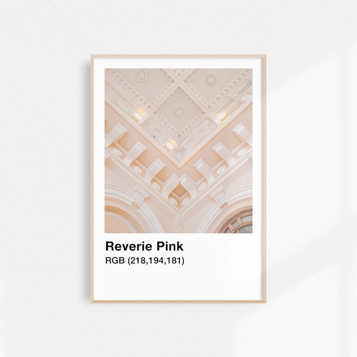 DOPAPRINT Reverie Pink Print Blush Pink, Pink Architecture Print ...