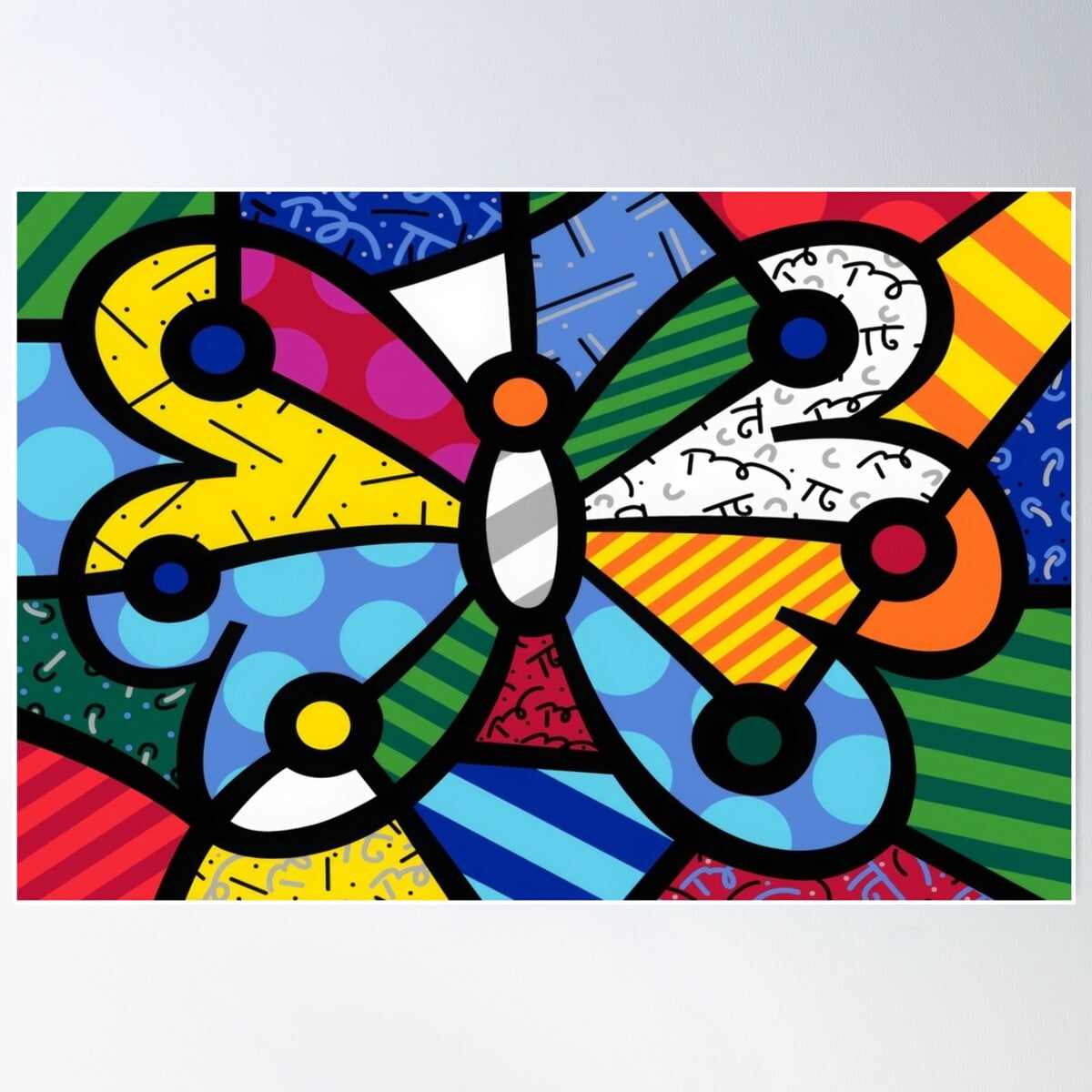 DOPAPRINT Romero Britto Poster Wall Art For Living Room Bedroom NO ...