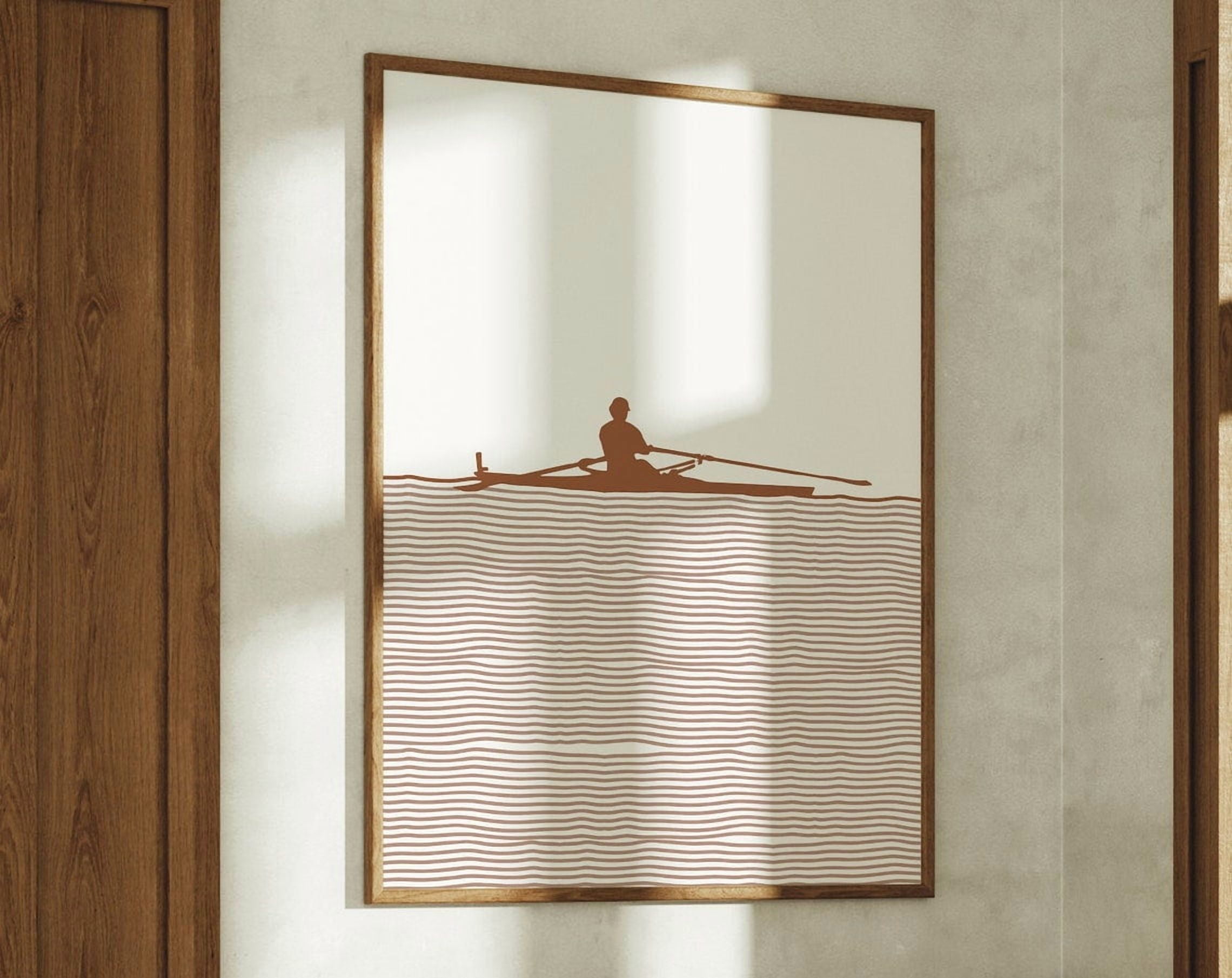 DOPAPRINT Rowing Poster! Boho, Minimalist Modern Art, Boho ...