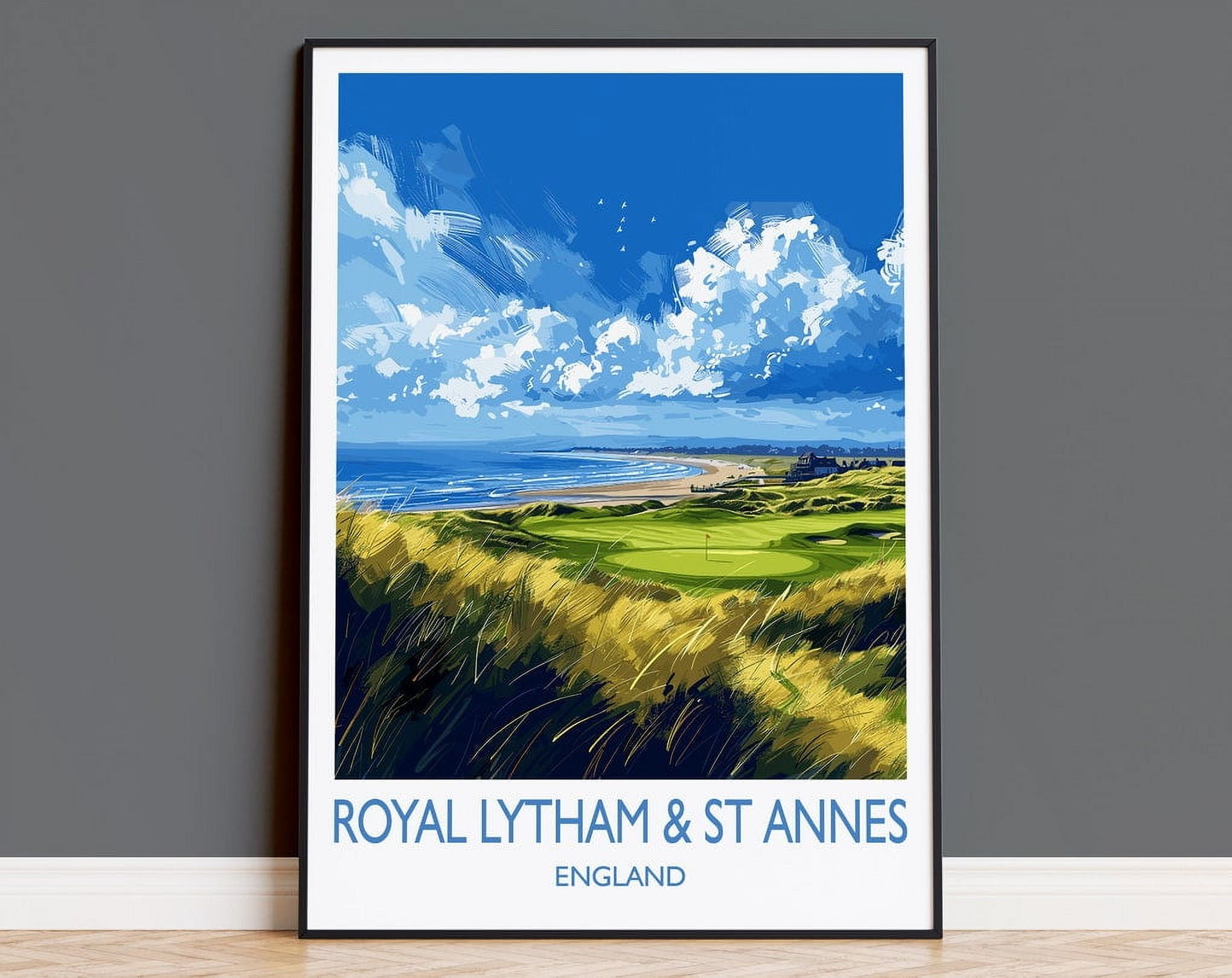 DOPAPRINT Royal Lytham & St Annes Travel Print, Travel Poster Of Royal ...