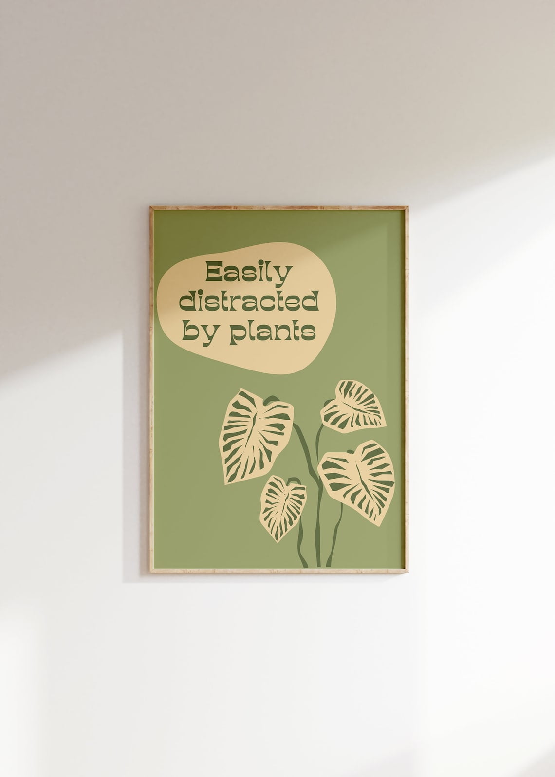 DOPAPRINT Sage Green Plant Lady Print Plant Mom Funny Quote Wall Art ...
