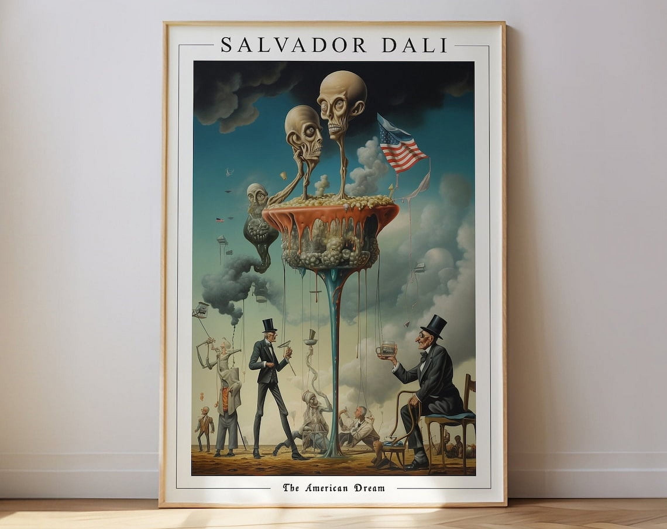 DOPAPRINT Salvador Dali, The American Dream Poster, Famous Artist ...