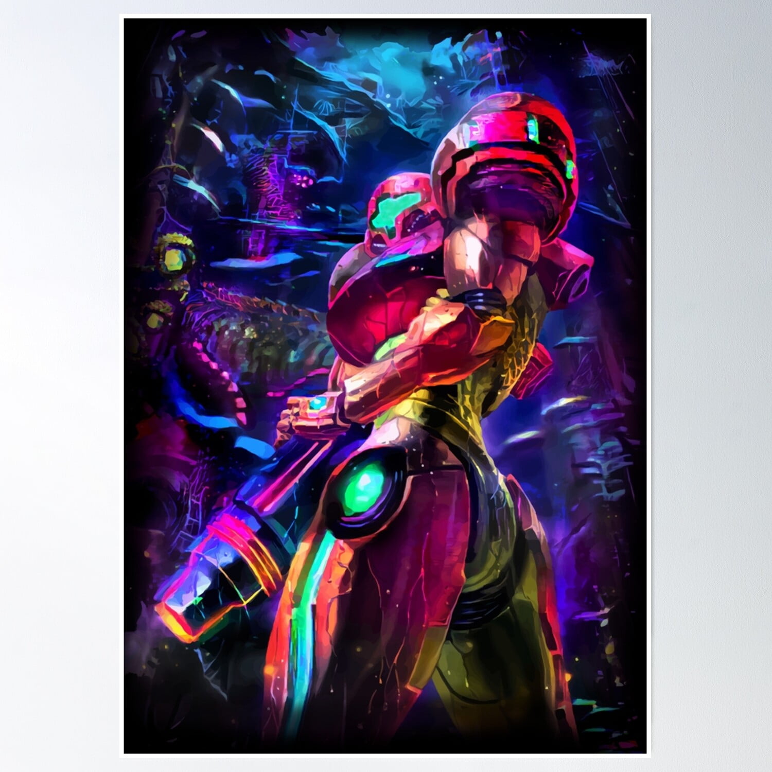 DOPAPRINT Samus Aran Metroid Poster Wall Art, Modern Wall Decor NO ...